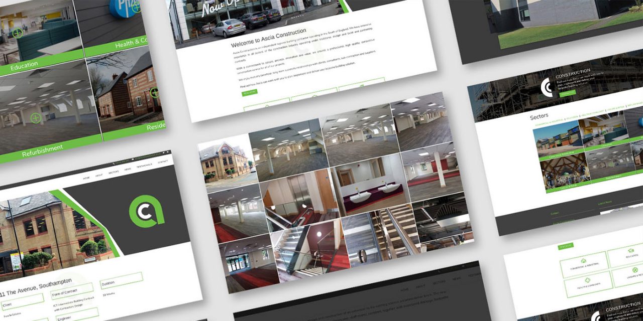 Ascia Construction web design projec - Eon Graphics